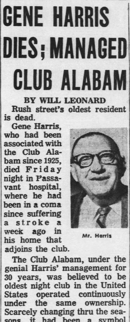 Gene Harris’ Club Alabam – Joanne L. Yeck